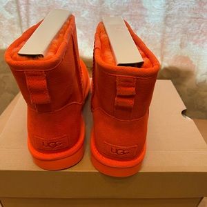 UGG | Shoes | Uggs Classic Mini Side Logo Ii Hazard Orange | Poshmark